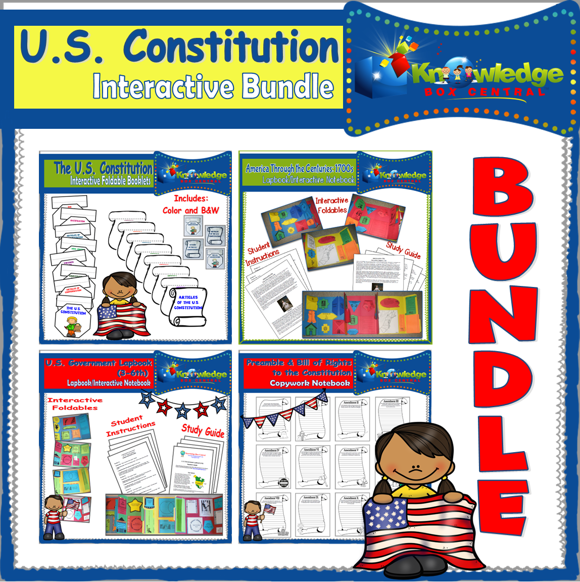 U.S. Constitution Interactive BUNDLE – Knowledge Box Central