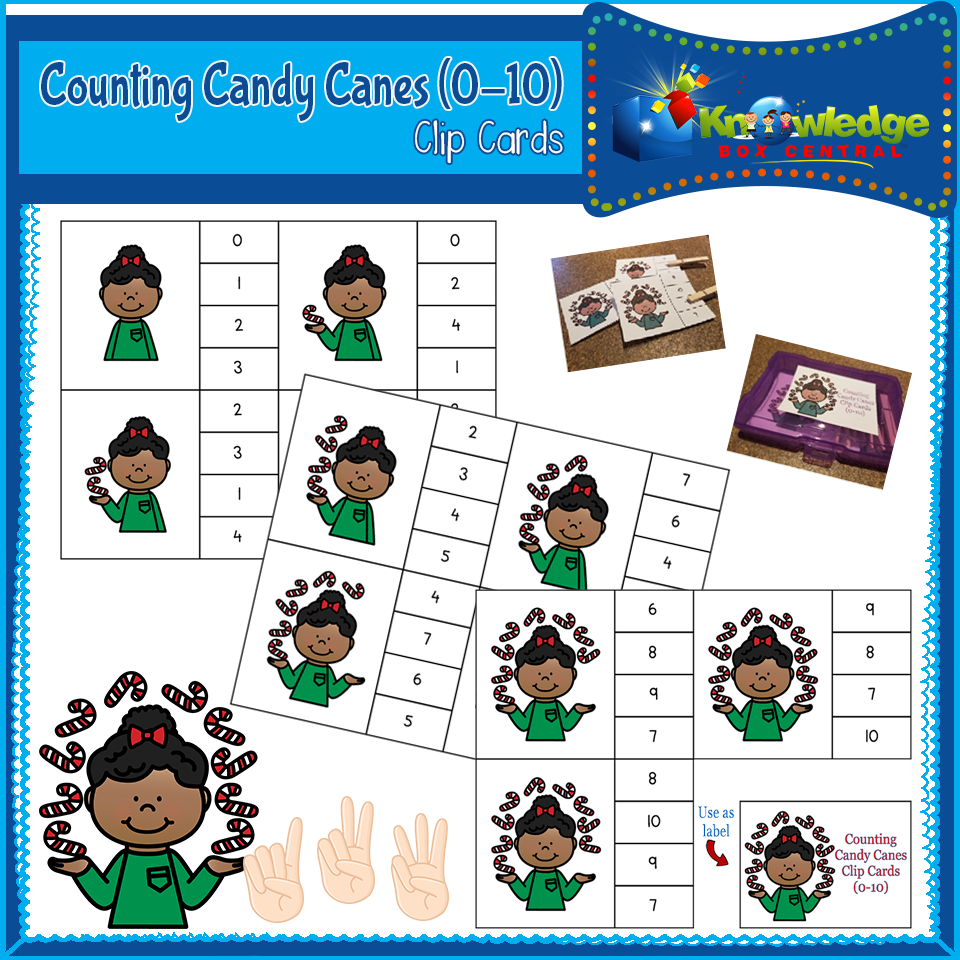 Christmas Counting Clip Cards – Knowledge Box Central