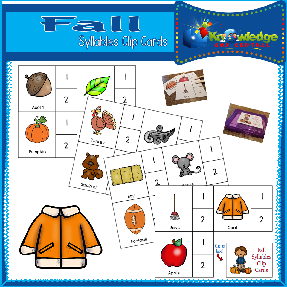 Syllables Clip Cards – Knowledge Box Central