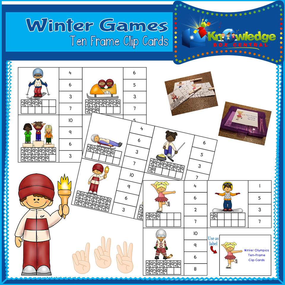 Ten Frame Counting Clip Cards – Knowledge Box Central