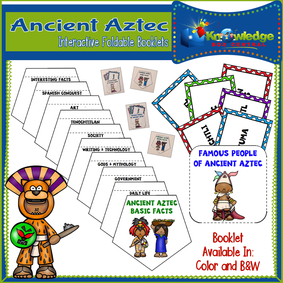 Ancient Aztec Interactive Foldable Booklets – Knowledge Box Central