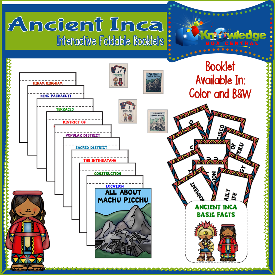 Ancient Inca Interactive Foldable Booklets – Knowledge Box Central