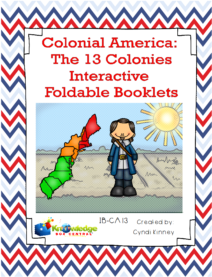 Colonial America: The 13 Colonies Interactive Foldable Booklets ...