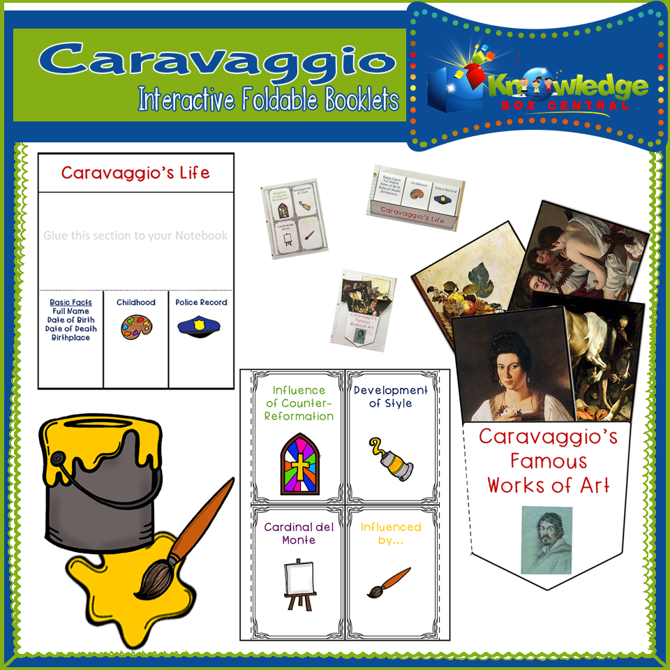 Caravaggio Interactive Foldable Booklets – Knowledge Box Central