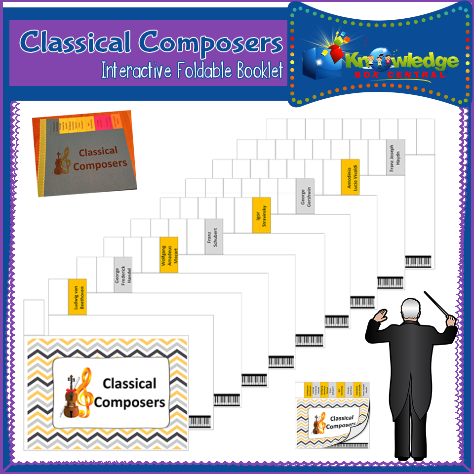 Classical Composers Interactive Foldable Booklets – Knowledge Box Central