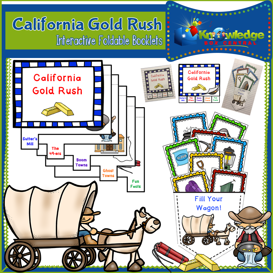 California Gold Rush Interactive Foldable Booklets – Knowledge Box Central