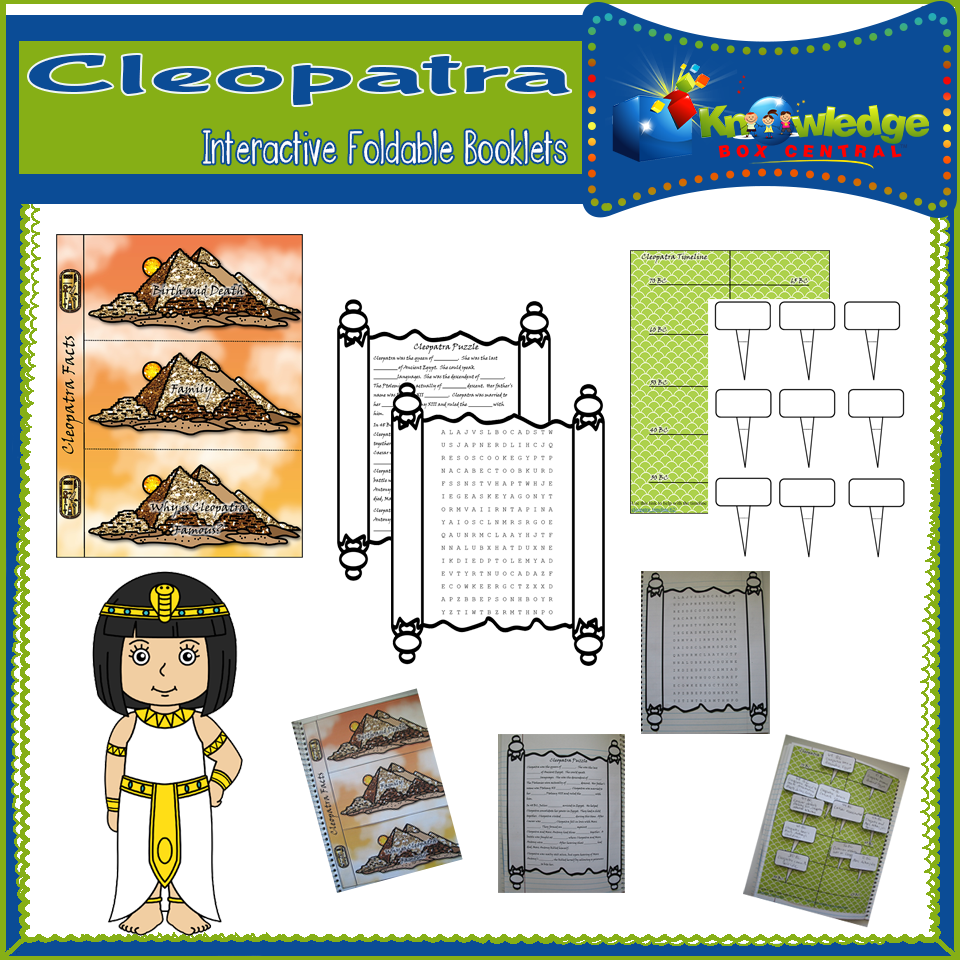 Cleopatra Interactive Foldable Booklets – Knowledge Box Central