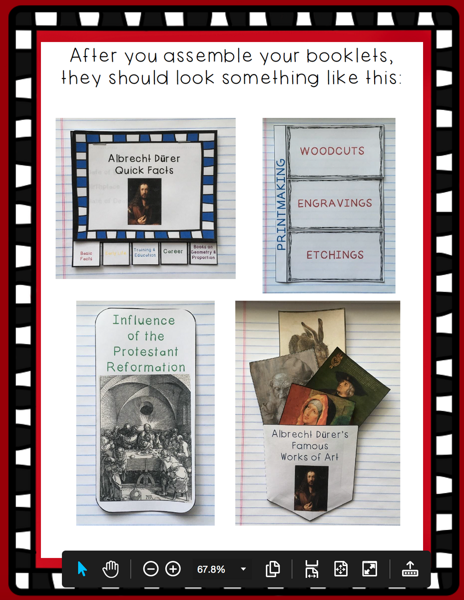 Albrecht Durer Interactive Foldable Booklets – Knowledge Box Central