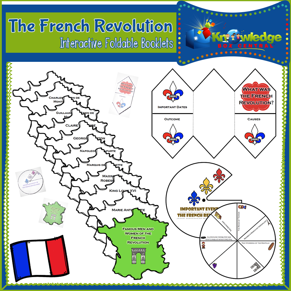 French Revolution Interactive Foldable Booklets – Knowledge Box Central