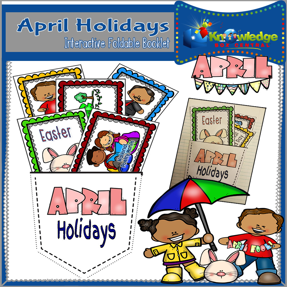 Monthly Holiday Interactive Foldable Booklets – Knowledge Box Central