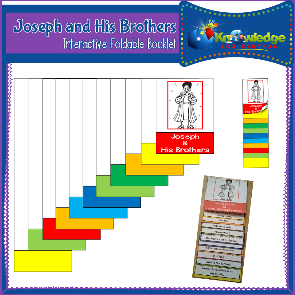 Joseph & His Brothers Interactive Foldable Booklets – Knowledge Box Central