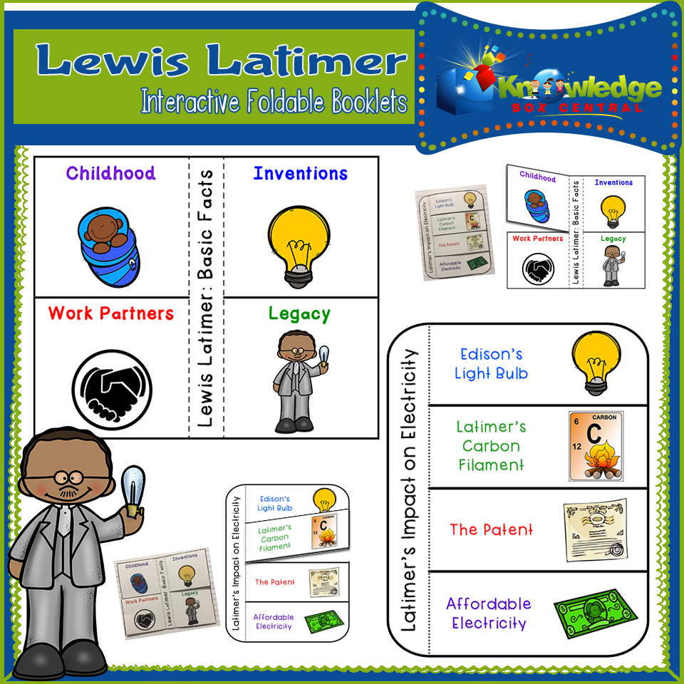Lewis Latimer Interactive Foldable Booklets – Knowledge Box Central