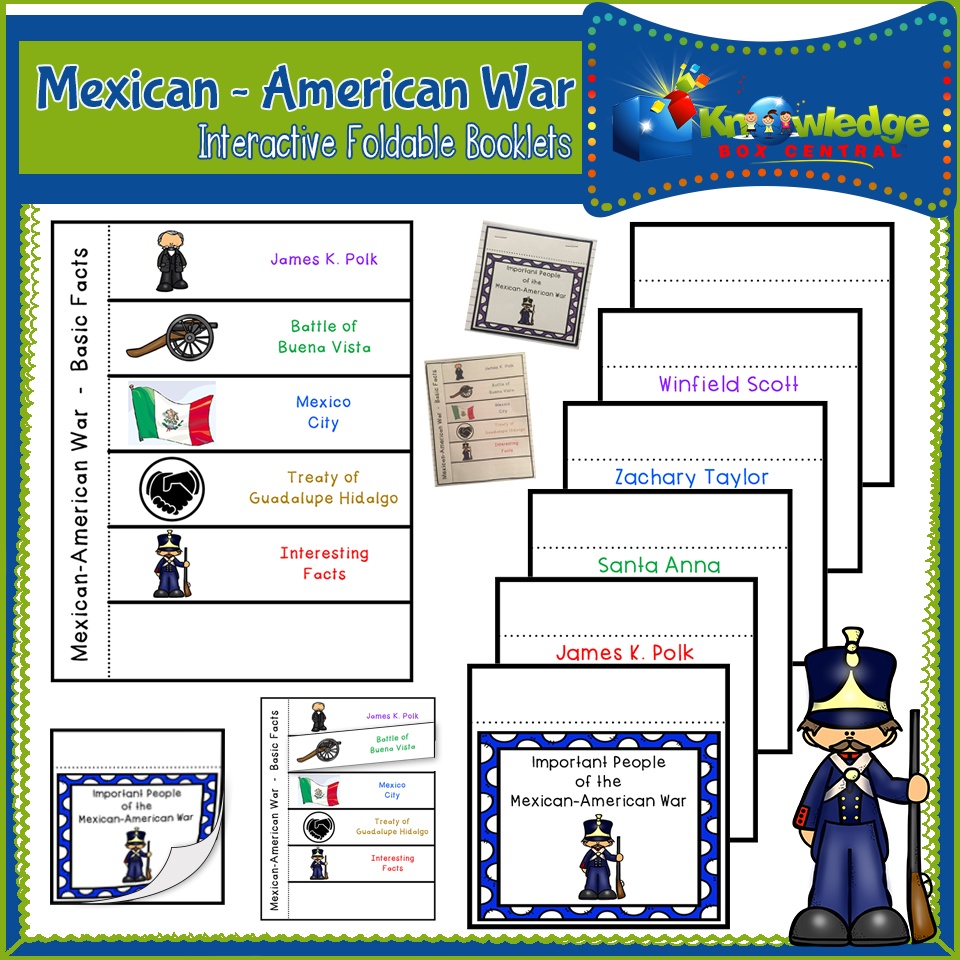 Mexican American War Interactive Foldable Booklets – Knowledge Box Central