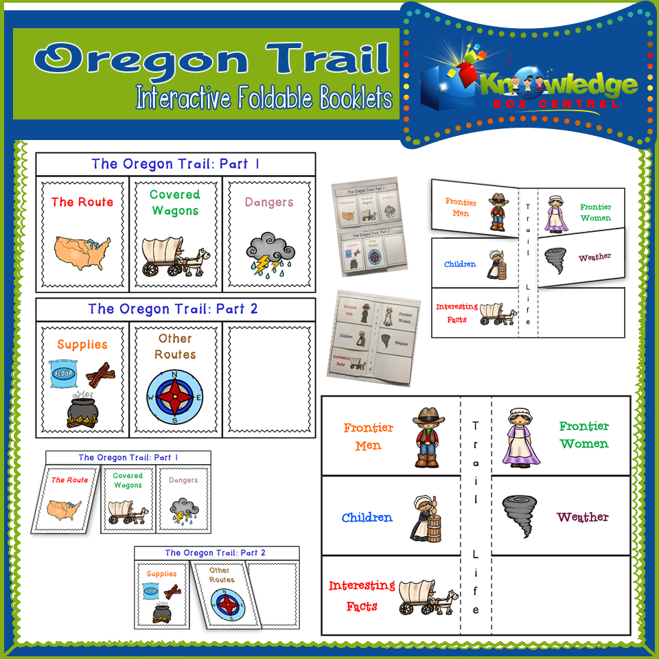 The Oregon Trail Interactive Foldable Booklets – Knowledge Box Central