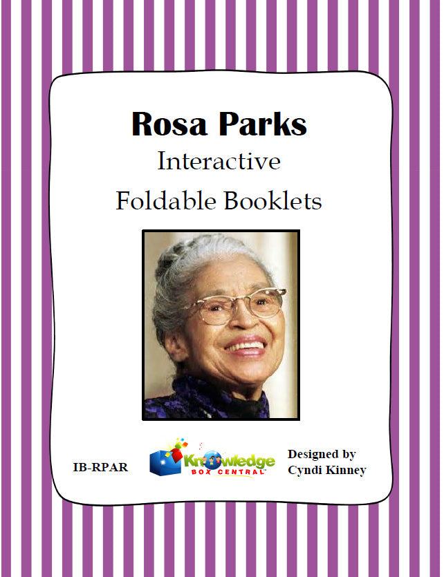 Rosa Parks Interactive Foldable Booklets – Knowledge Box Central