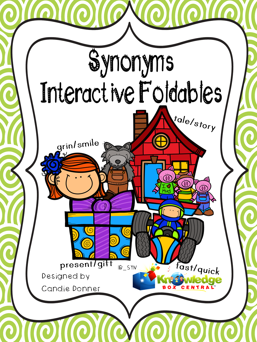 Synonyms Interactive Foldable Booklets – Knowledge Box Central