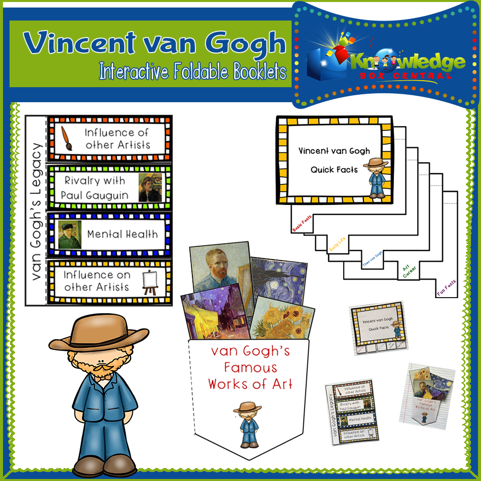 Vincent van Gogh Interactive Foldable Booklets – Knowledge Box Central