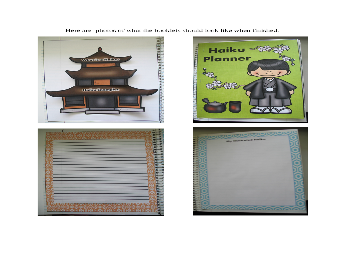 Writing Haikus Interactive Foldable Booklets – Knowledge Box Central