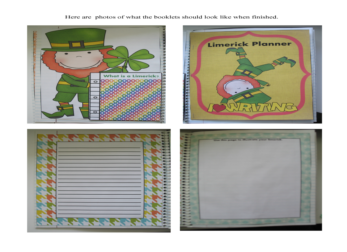 Writing Limericks Interactive Foldable Booklets – Knowledge Box Central
