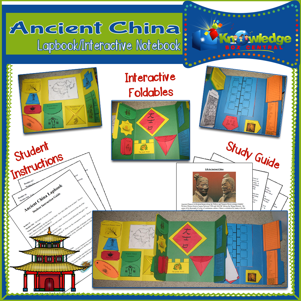Ancient China Lapbook / Interactive Notebook – Knowledge Box Central