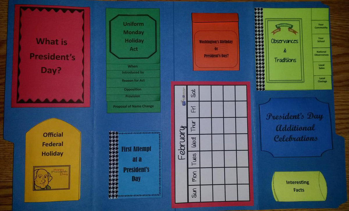 President's Day Mini-Lapbook – Knowledge Box Central