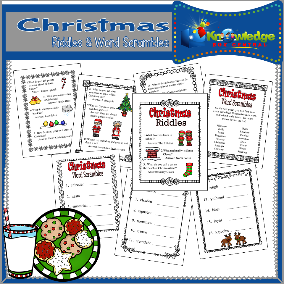 Christmas Riddles & Word Scrambles – Knowledge Box Central