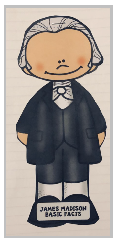 President James Madison Interactive Foldable Booklets – Knowledge Box ...