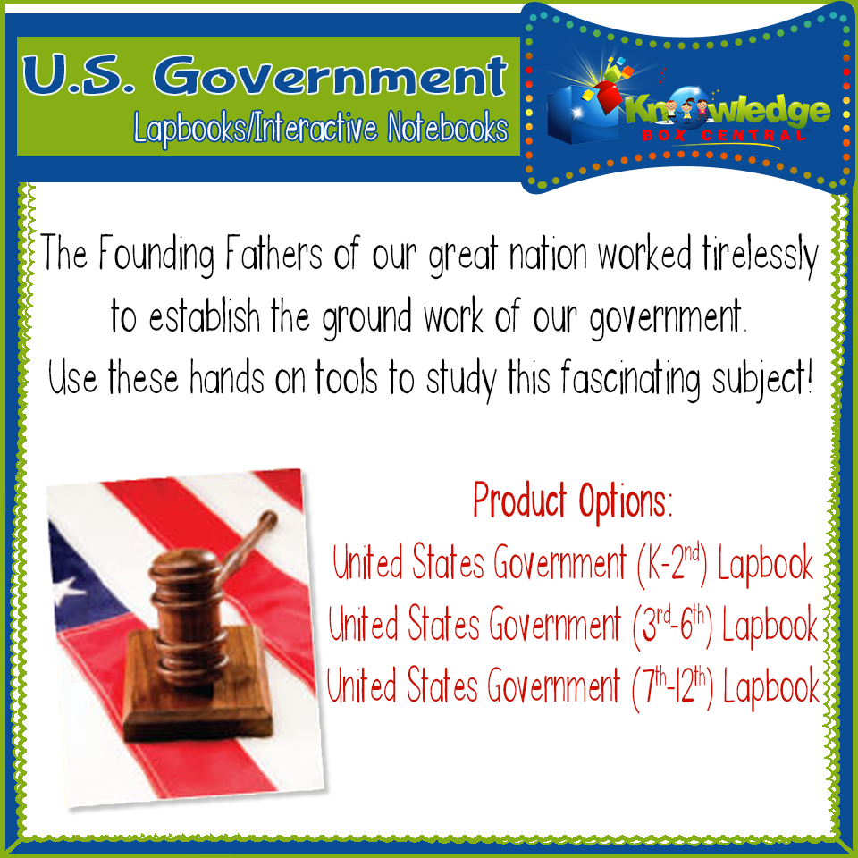 U.S. Governent Lapbooks – Knowledge Box Central