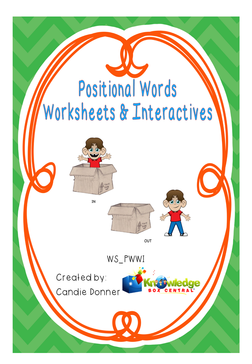 Positional Words Worksheets & Interactives – Knowledge Box Central