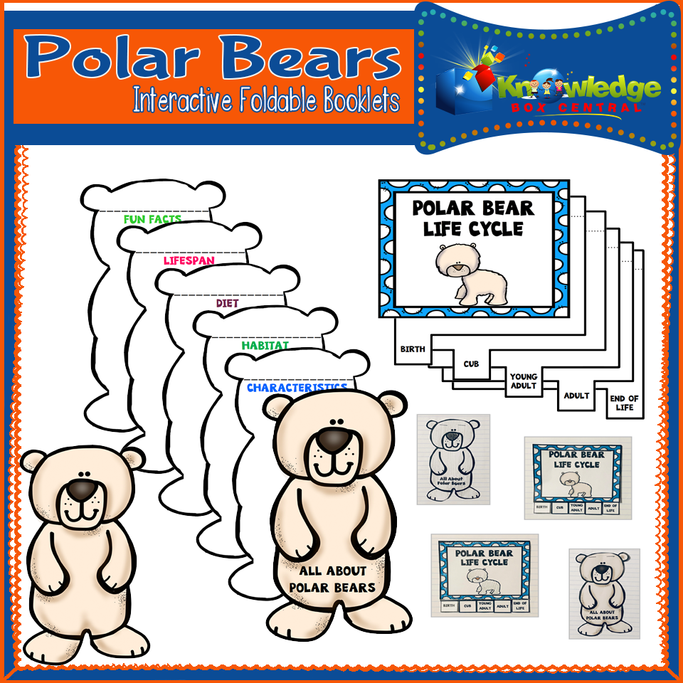 Polar Bears Interactive Foldable Booklets – Knowledge Box Central