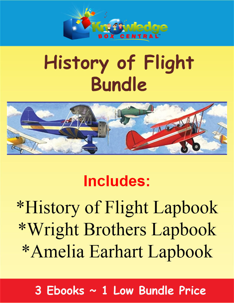 History of Flight Lapbook BUNDLE – Knowledge Box Central
