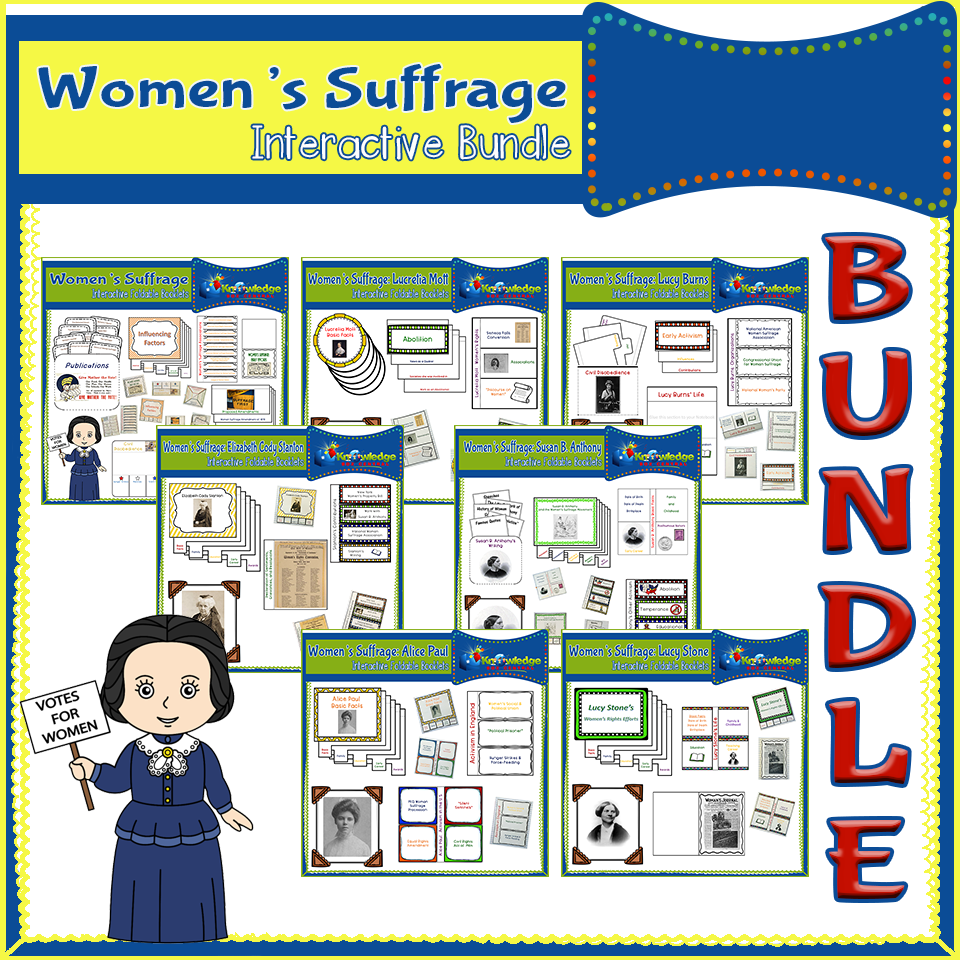 Women's Suffrage Interactive Foldable Booklets BUNDLE – Knowledge Box ...