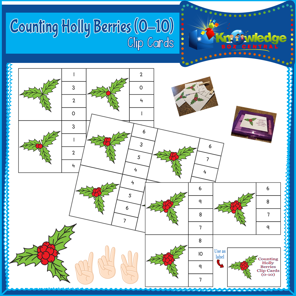 Winter Counting Clip Cards – Knowledge Box Central