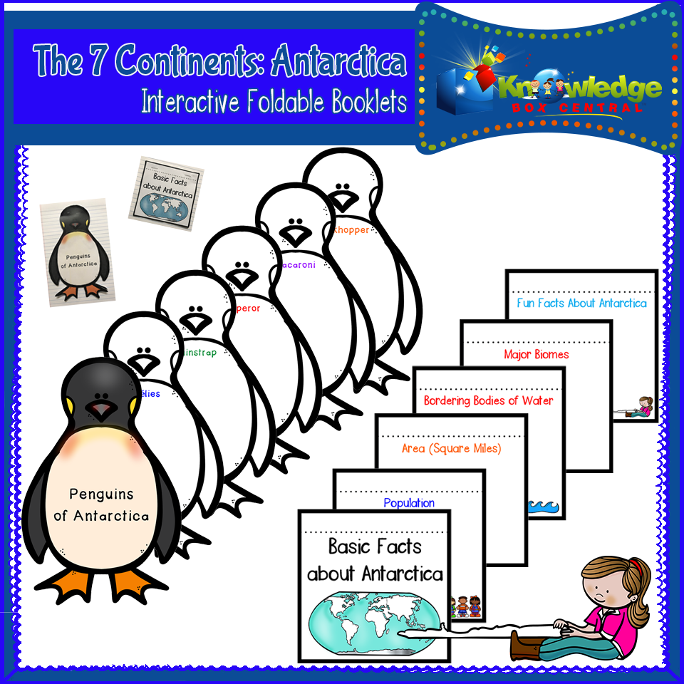 The 7 Continents Interactive Foldable Booklets – Knowledge Box Central