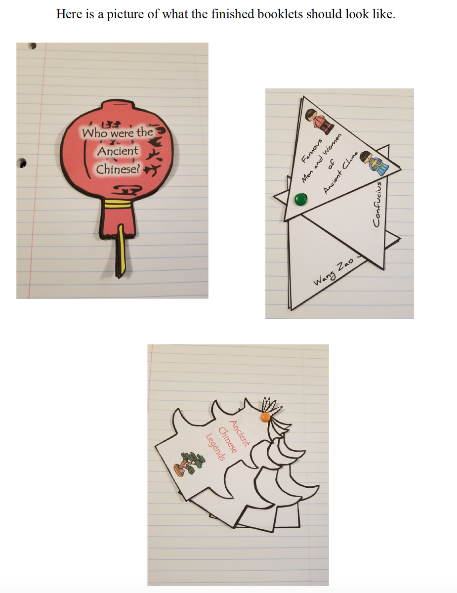 Ancient China Interactive Foldable Booklets – Knowledge Box Central