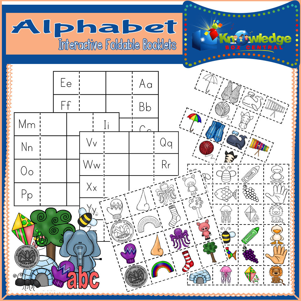 Alphabet Interactive Foldable Booklets – Knowledge Box Central