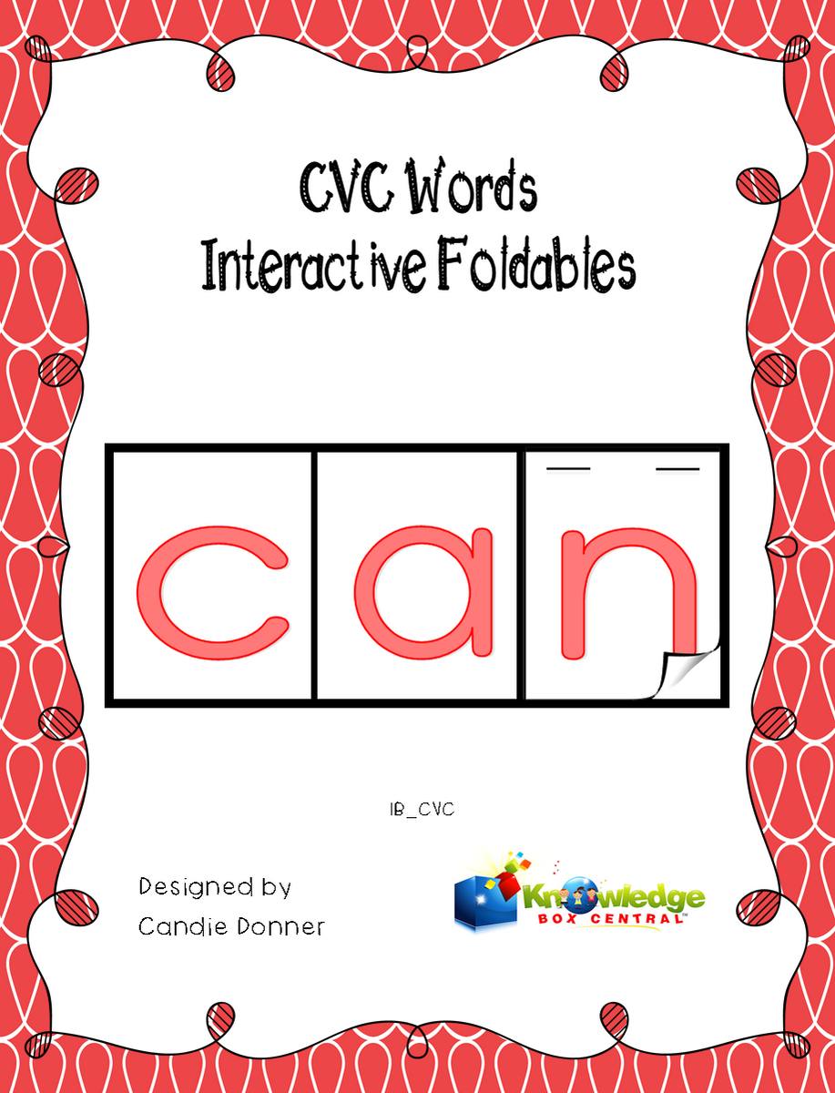 CVC Words Interactive Foldable Booklets – Knowledge Box Central