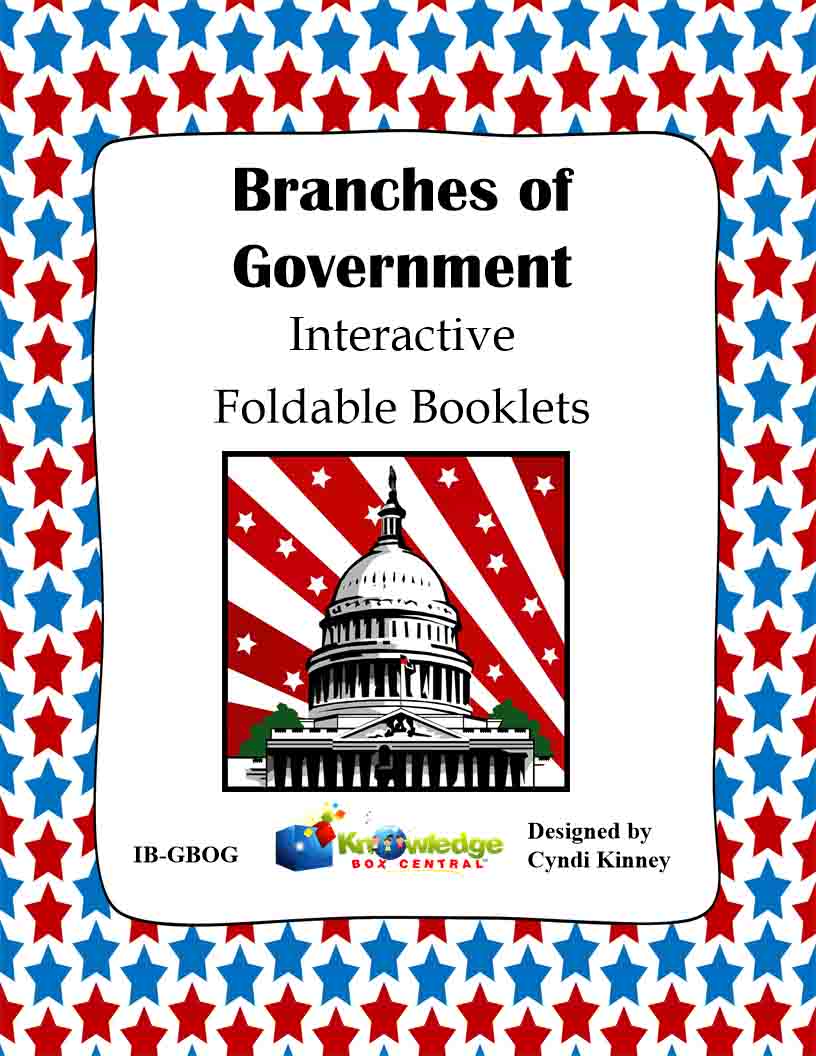 Branches of Government Interactive Foldable Booklets – Knowledge Box ...
