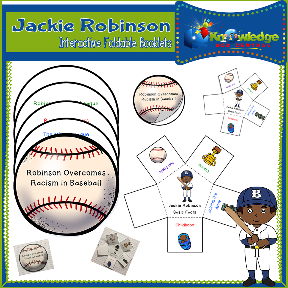 Jackie Robinson Interactive Foldable Booklets – Knowledge Box Central