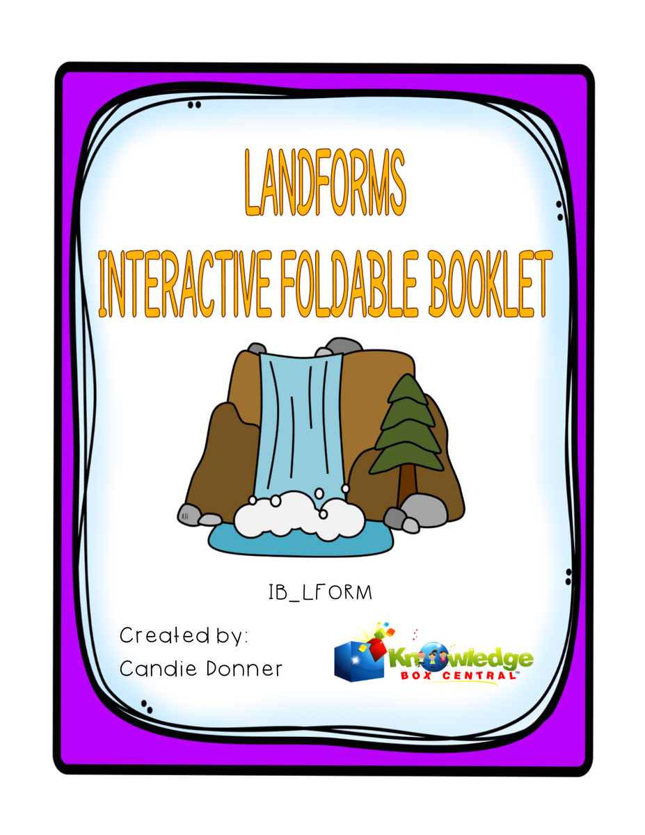 Landforms Interactive Interactive Foldable Booklets – Knowledge Box Central