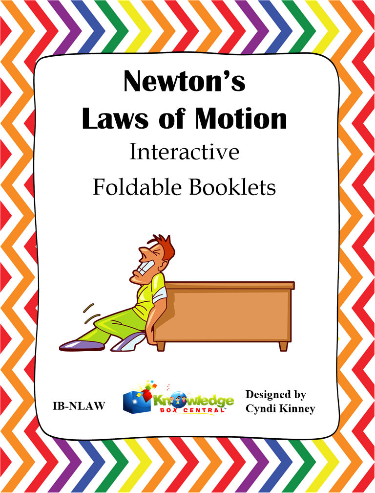Newton's Laws of Motion Interactive Foldable Booklets – Knowledge Box ...