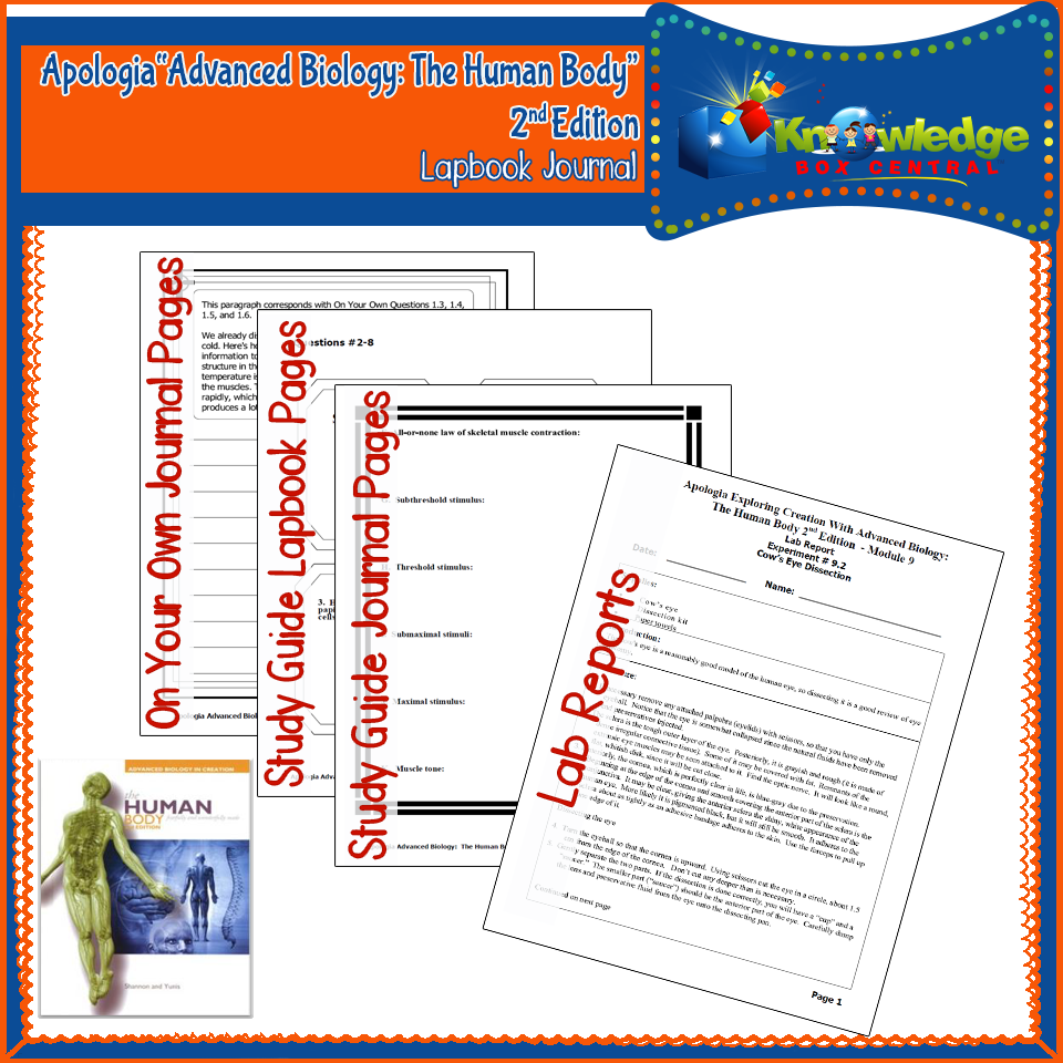 Apologia Exploring Creation With Advanced Biology: The Human Body 2nd ...