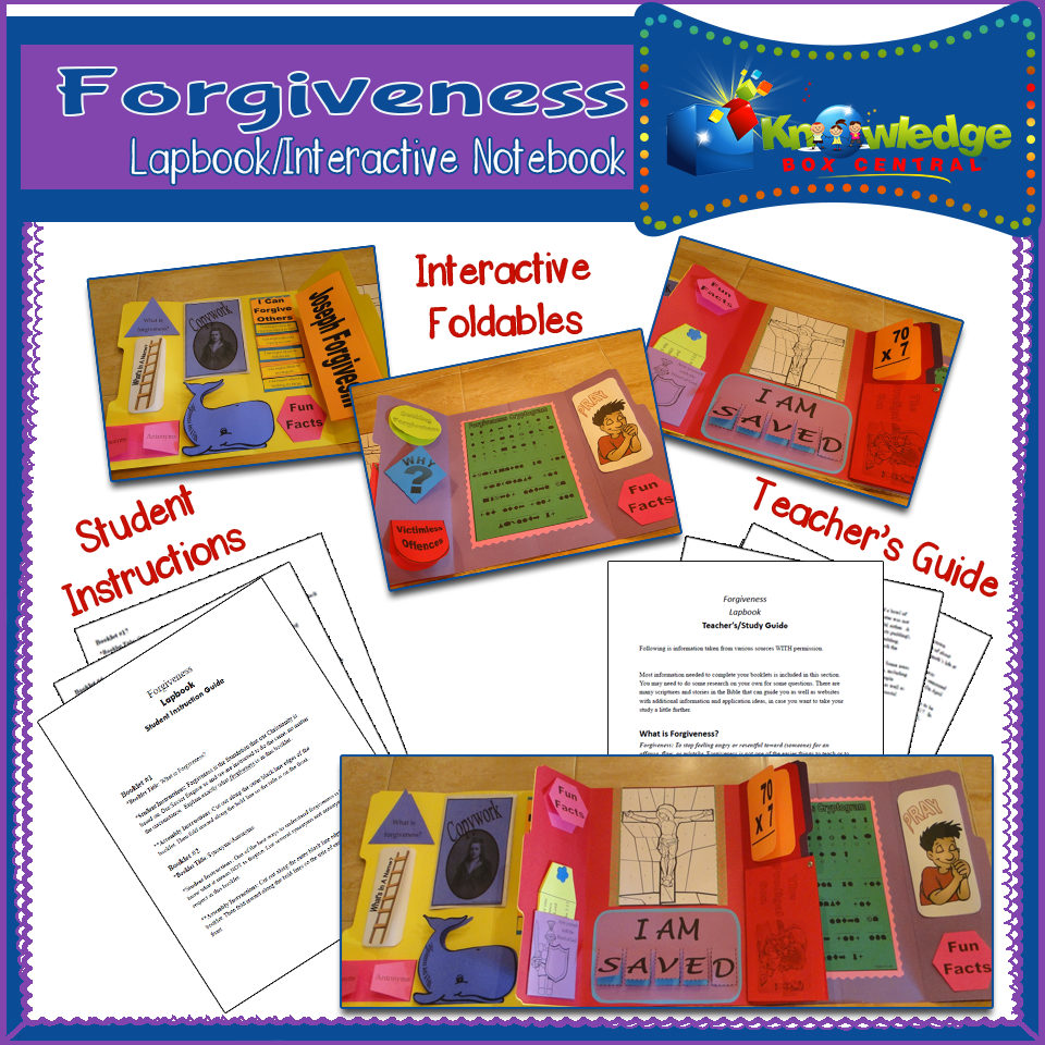Forgiveness Lapbook – Knowledge Box Central