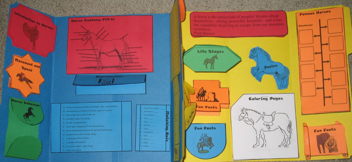 Horses Lapbook – Knowledge Box Central