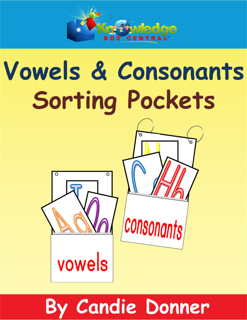 Vowels & Consonants Sorting Pockets – Knowledge Box Central