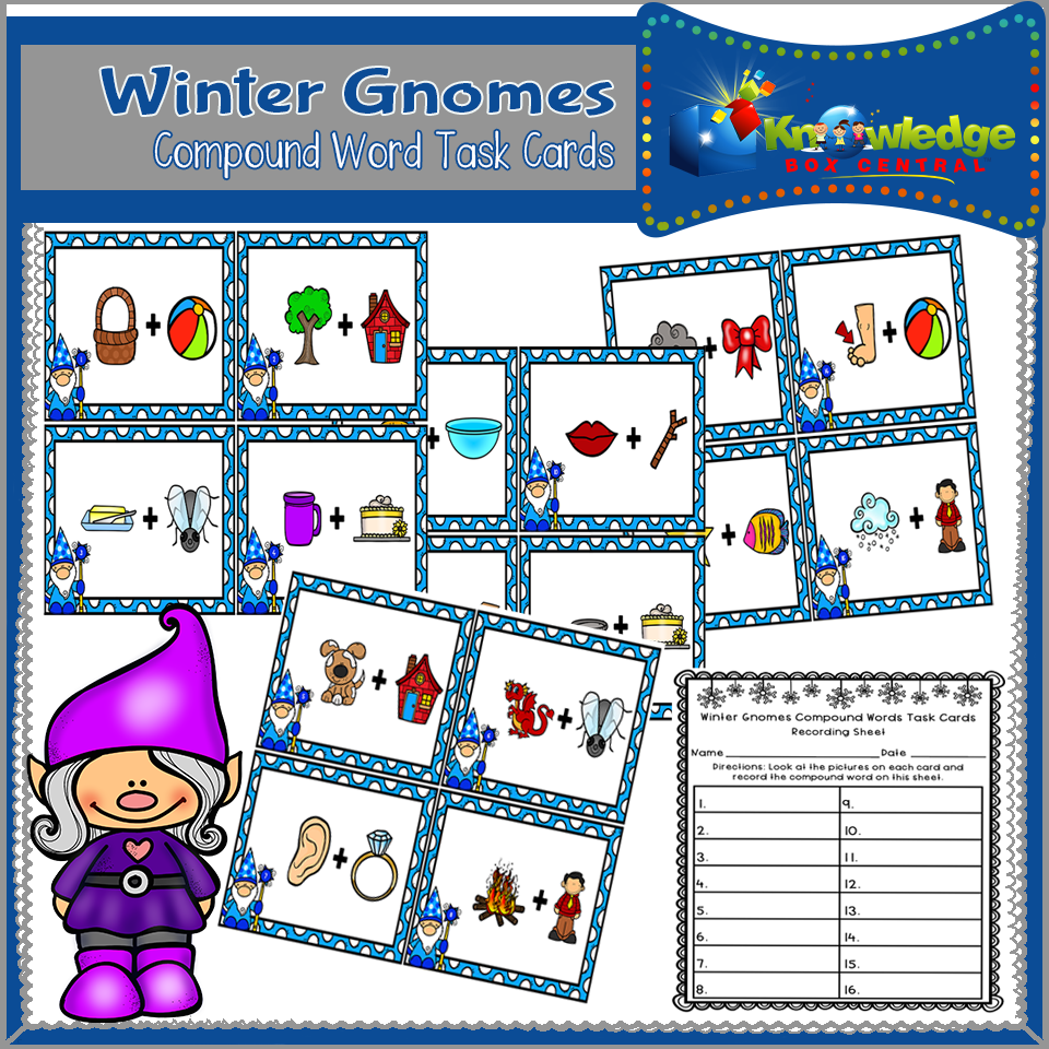 Compound Words Task Cards – Knowledge Box Central